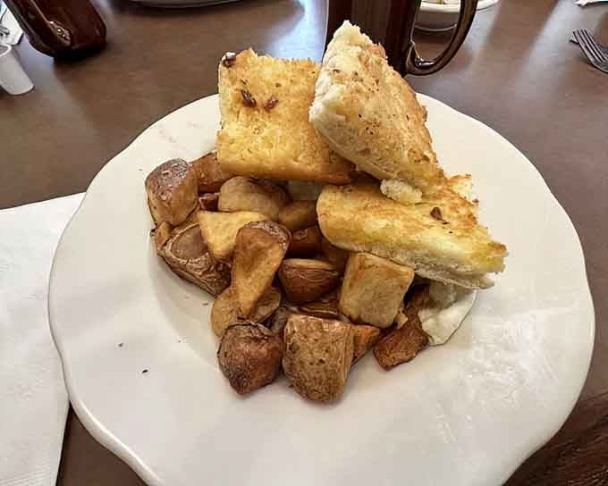 Savor a perfectly prepared, hearty meal of biscuit potatoes at this welcoming local spot where the friendly service always makes you feel welcome.