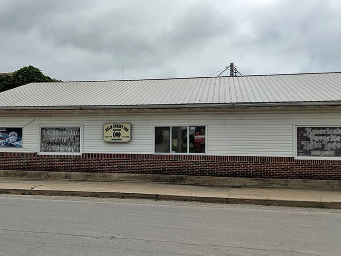 Helm Street Inn's exterior promises small-town hospitality at prices that won't shock your credit card.