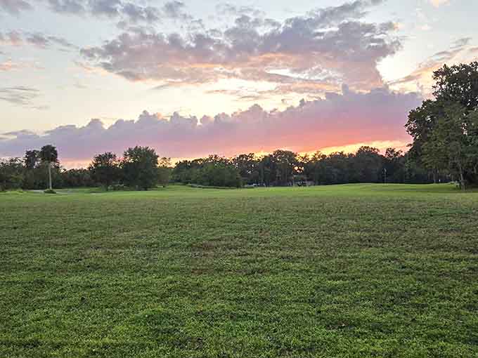 Tom Varn Park catches sunset colors that would make a painter weep, all free of charge nightly.