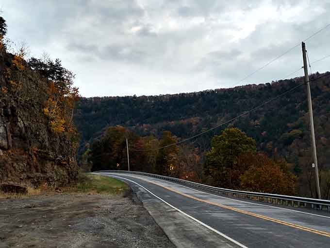 The road curves like it's in no particular hurry to get anywhere, which is exactly the point.