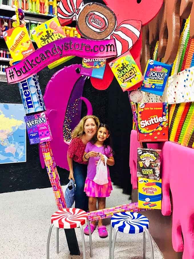 Photo ops like this turn a candy run into social media gold and memories sweeter than sugar.