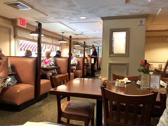 Real people enjoying real meals in a real restaurant&mdash;no pretense, no fuss, just good food and satisfied customers.