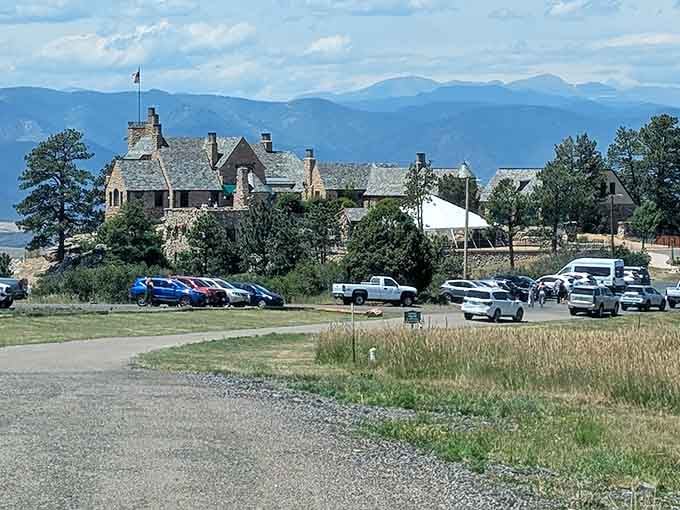 When the parking lot looks this picturesque with mountain views, you know you've arrived somewhere truly special.
