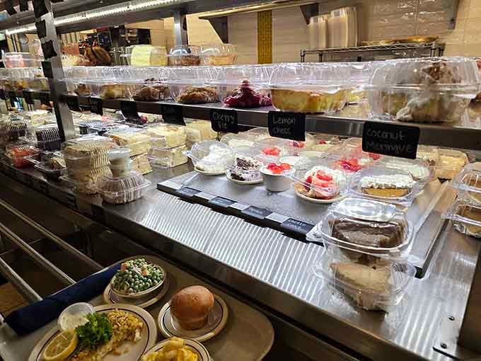 The dessert case lineup that turns reasonable adults into pointing, decision-paralyzed children, and there's no shame in that.