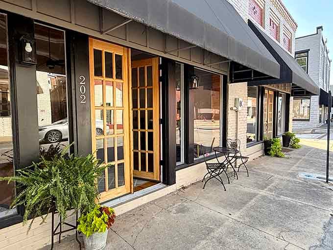 The Musgrove Market's charming storefront invites you inside to discover local goods and friendly faces behind the counter.