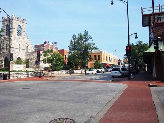 Tree-lined streets and historic buildings create the kind of downtown scene that makes you want to park and wander.