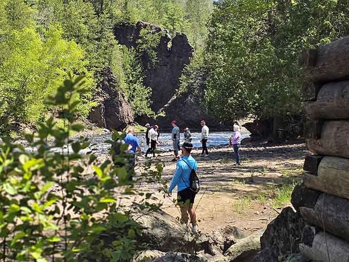 Where visitors gather to witness the power of water doing what it's done for a billion years.