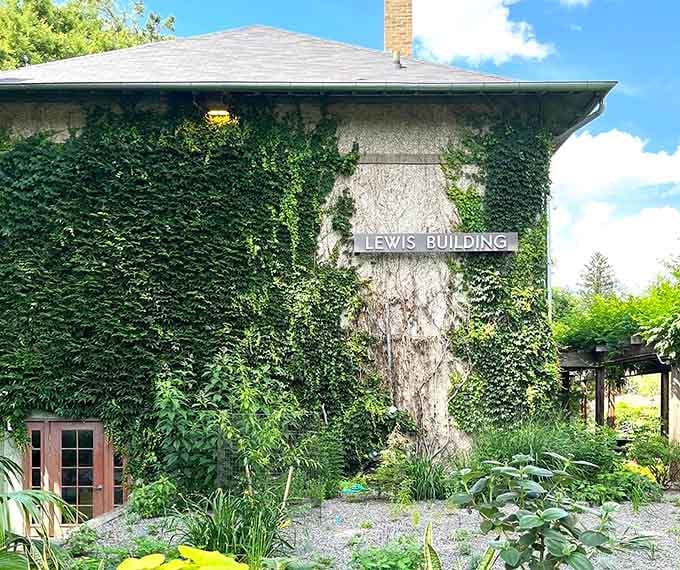 Ivy-covered walls give this historic structure the kind of charm that makes you want to enroll immediately.