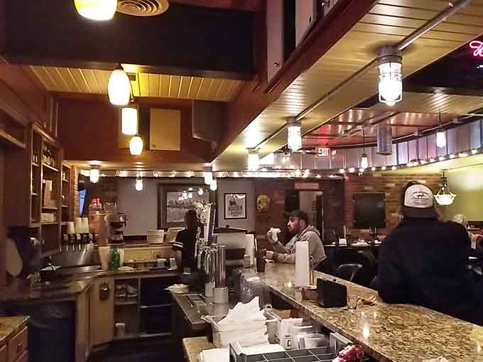 The open kitchen and friendly counter service remind you that great food doesn't need pretension or attitude.