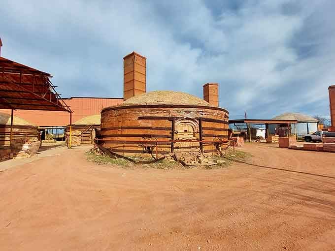 D'Hanis Clay Products represents the working soul of this community, where honest labor still means something tangible.