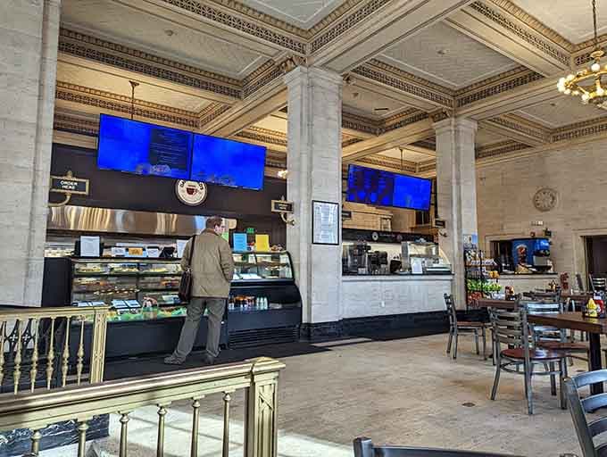 The order counter where dreams are placed and delicious reality is prepared with care.