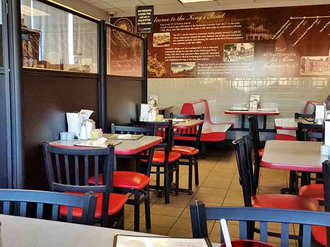 Booth seating that invites you to settle in, relax, and remember what dining out used to feel like.