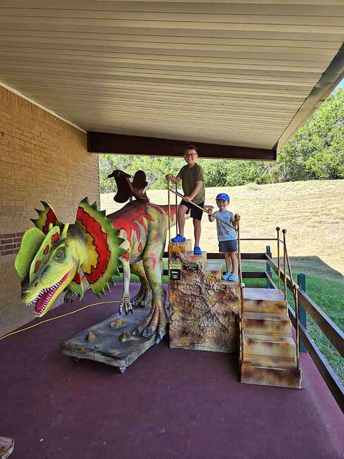 This rideable dinosaur lets kids live out their Jurassic fantasies without the whole getting-eaten-alive part of the experience.