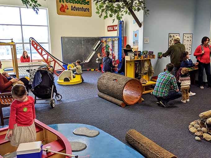 Natural materials and imaginative play combine in spaces where kids can build their own adventures.