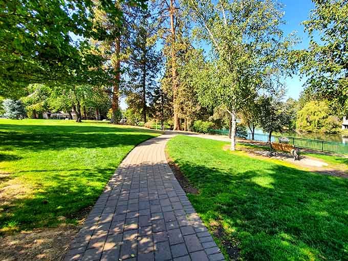 Winding paths through emerald grass lead you exactly nowhere urgent, which is precisely the point of being here.