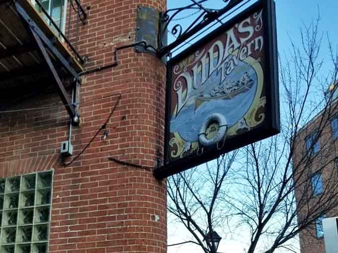 That hand-painted sign hanging outside has probably guided more happy customers through that door than any GPS ever could.