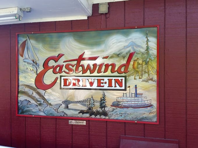 This sign captures the Columbia River Gorge's spirit better than a thousand tourist brochures ever could.