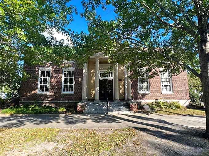 Even the post office looks historic here, making your daily mail run feel like a heritage tour.