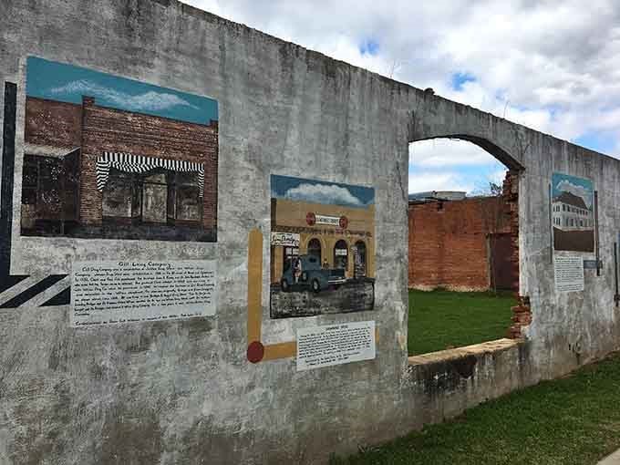 History walls preserve memories of what once was, like a three-dimensional scrapbook for the whole community.