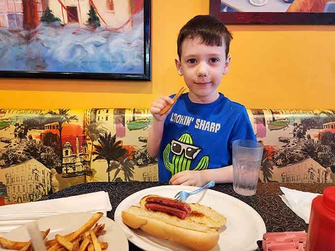 When your hot dog comes with a side of pure joy, you know you've found the right diner.