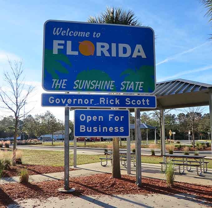 Rest areas have never looked so inviting, with picnic tables practically begging for a celebratory lunch.