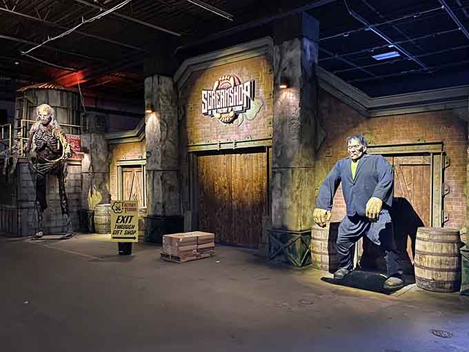 Welcome to the Screamshop, where customer service means making you question your bravery levels immediately.