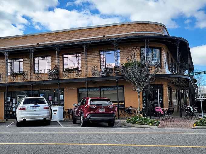 This distinctive curved building on Section Street is exactly the kind of architectural charm Fairhope does best.