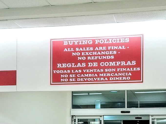 All sales final means committing to your choices like picking a restaurant when everyone's already hangry and impatient.