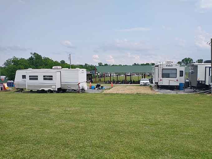 Campground life where the Wi-Fi might be spotty but the stargazing is absolutely premium.