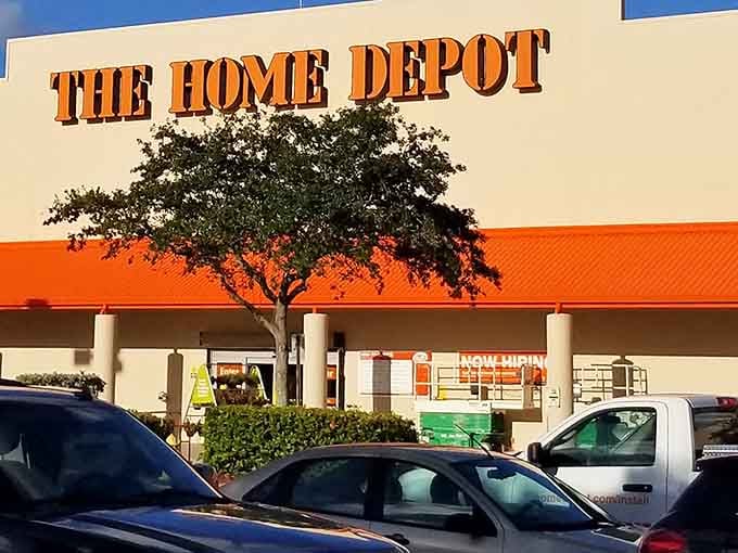 The Home Depot: because even in paradise, somebody's toilet eventually needs fixing, and dreams need building supplies.