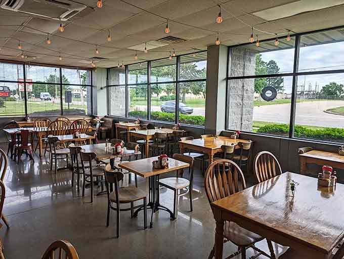 A dining room that feels both spacious and intimate, where weekend brunch crowds gather for meals worth waking up for.