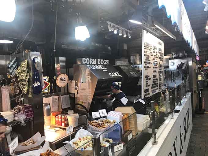 Behind the scenes, the kitchen crew orchestrates fried food magic with the precision of a well-rehearsed symphony orchestra.