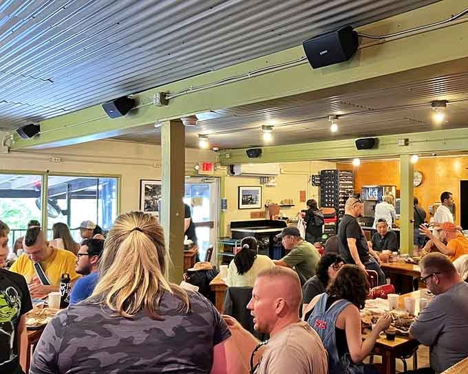 When the dining room is this packed at lunch, you know you've found something special worth every minute.