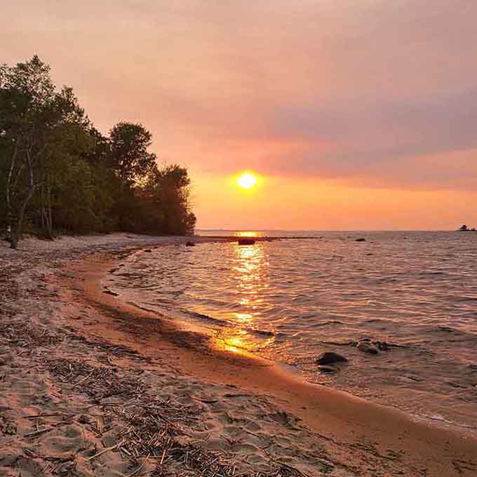 This is the kind of sunset that makes you forget about your phone's camera and just soak in the moment.