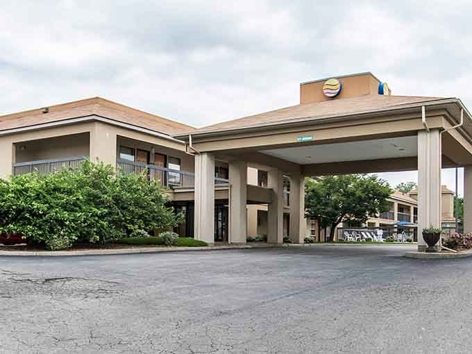 Quality Inn provides comfortable lodging without the boutique hotel prices that make your credit card weep uncontrollably.