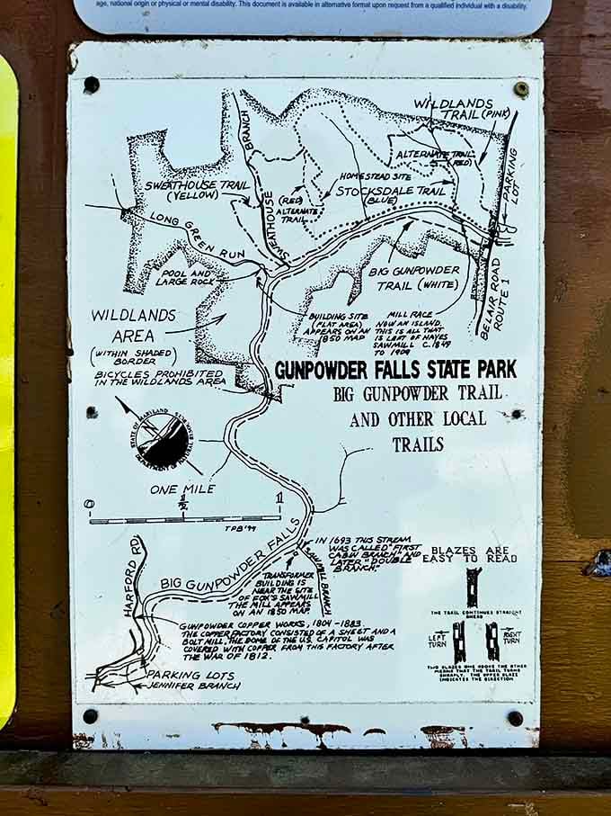 Trail maps that look charmingly vintage but contain all the information you need to plan your perfect adventure day.