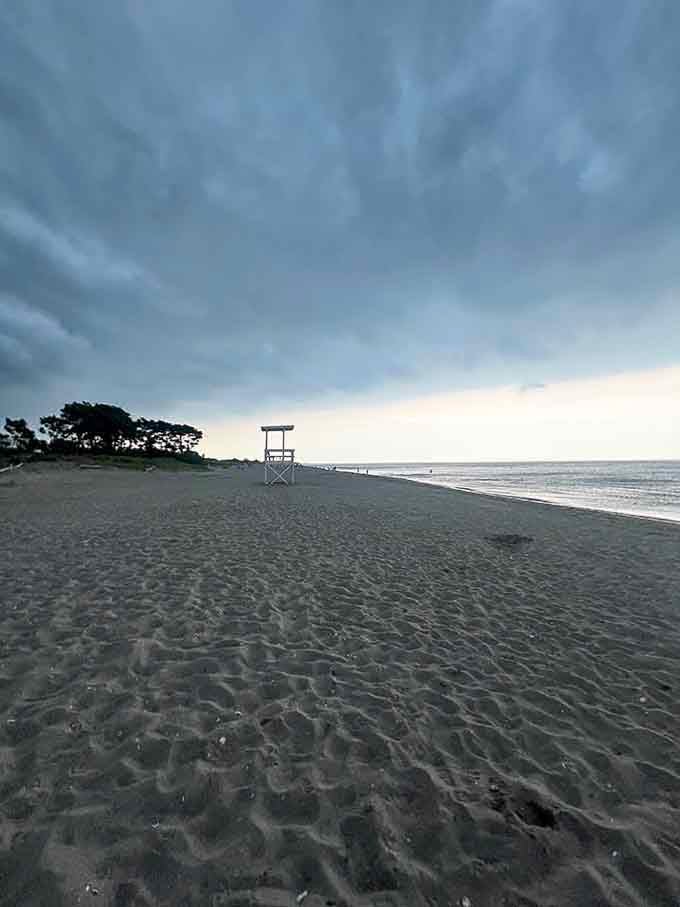 Moody beach skies that make you feel like you're starring in your own atmospheric indie film.