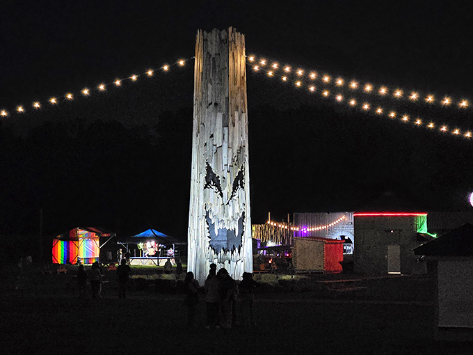 That towering demon face ensures you can see your destination of terror from the parking lot itself.