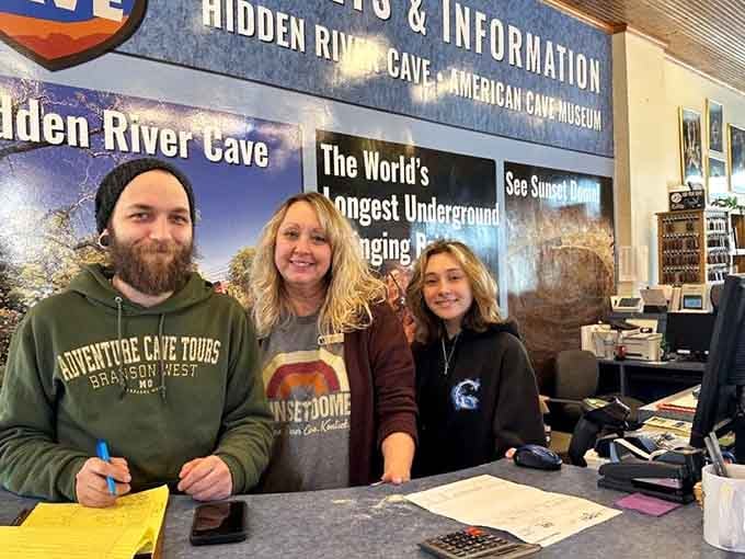 The friendly faces behind the desk who know everything about caves and aren't afraid to share.