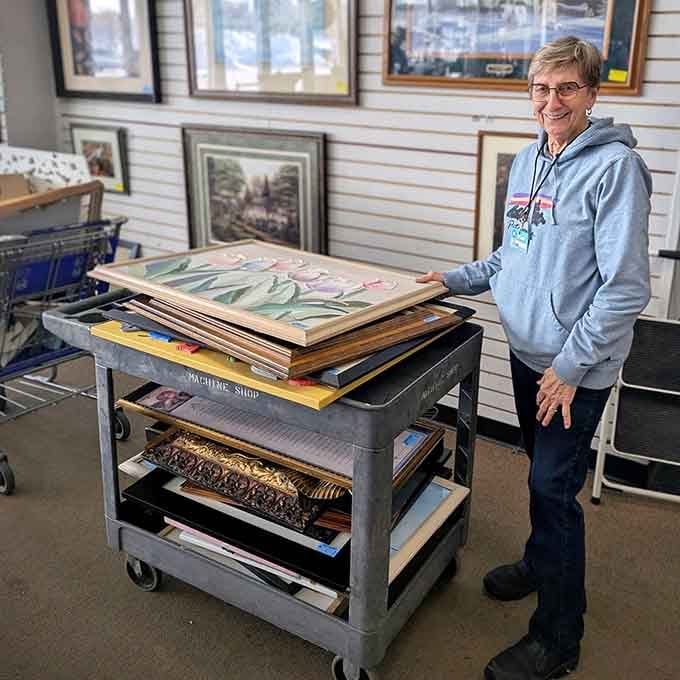 Friendly staff keeping this massive operation running smoothly, helping treasure hunters navigate their way through the abundance daily.