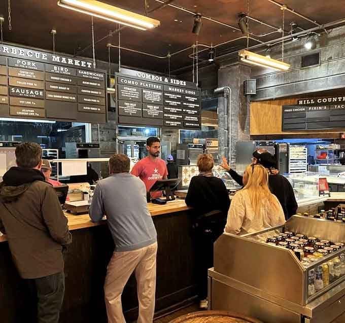 The counter is where magic happens: you point, they weigh, and suddenly you're holding a tray of smoky heaven.