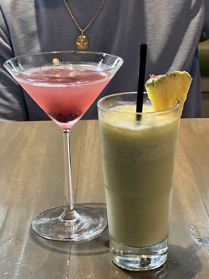 Cocktails that look almost too pretty to drink, though that won't stop anyone from trying them immediately anyway.