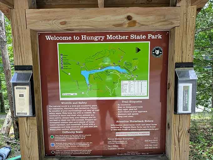 Welcome signs that promise adventure without requiring a passport or dealing with airport security lines anywhere.