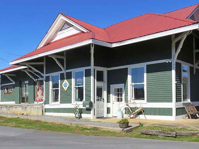 Old railroad depots reminding us that small towns were once the center of everything that mattered.