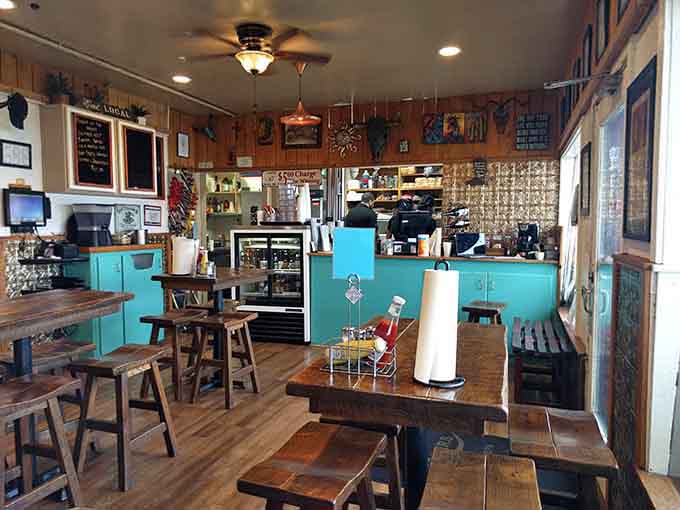 The dining room's eclectic charm invites you to settle in and prepare for serious eating.