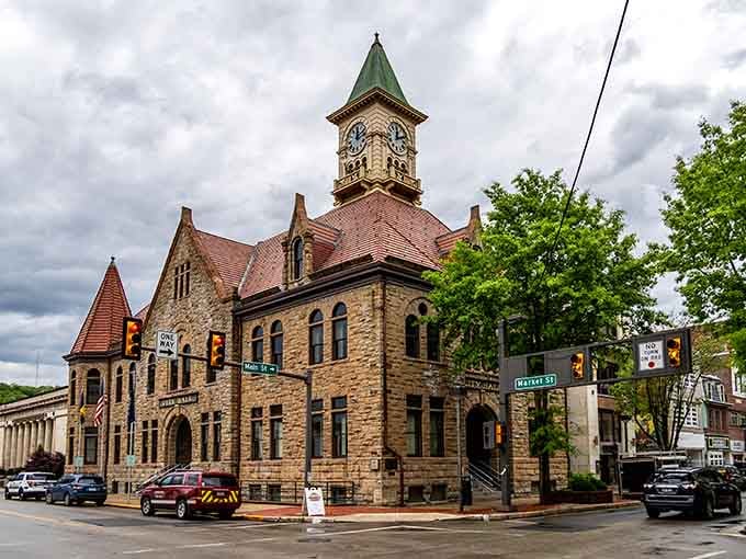 City Hall's clock tower watches over Johnstown with Victorian authority, keeping time for a community that values both tradition and progress.