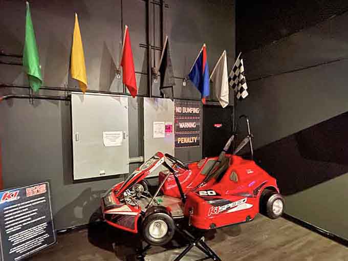 Racing flags communicate everything from caution to checkered glory, the universal language of speed that transcends all barriers.