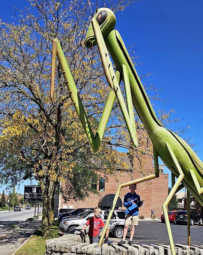 Creating family memories one oversized insect at a time, because this is what summer vacations are made of.
