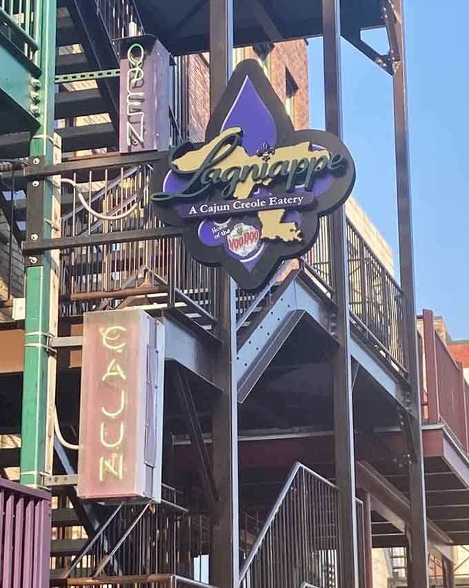 The fleur-de-lis sign proudly announces authentic Cajun Creole cooking has found its unlikely but perfect Upper Peninsula home.