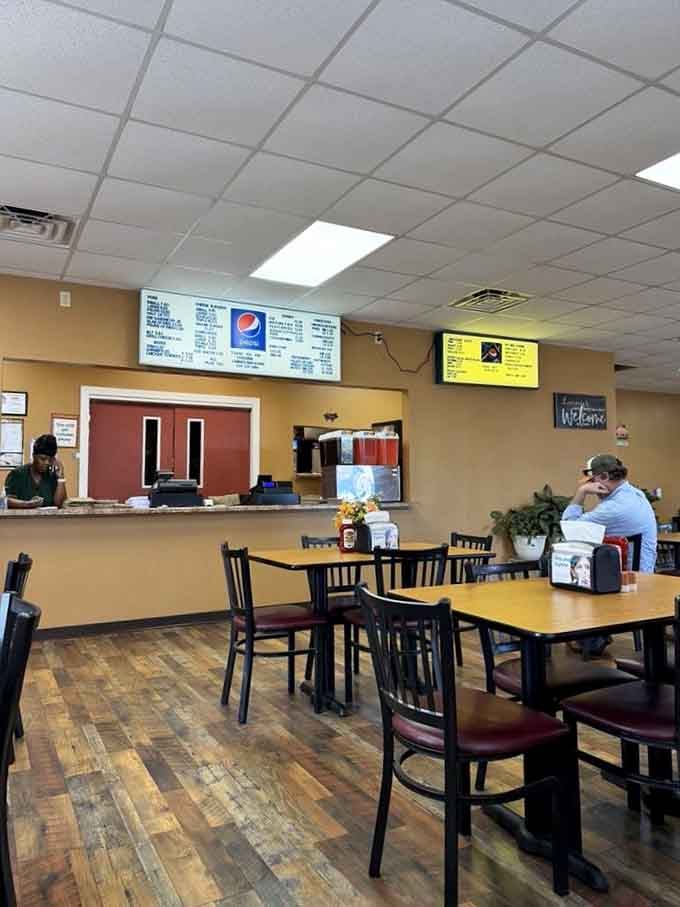 The order counter where dreams are spoken aloud and delicious reality begins taking shape in the kitchen.